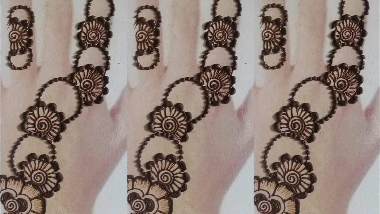Indo arebic mehendi design beautiful mehndi design - YouTube