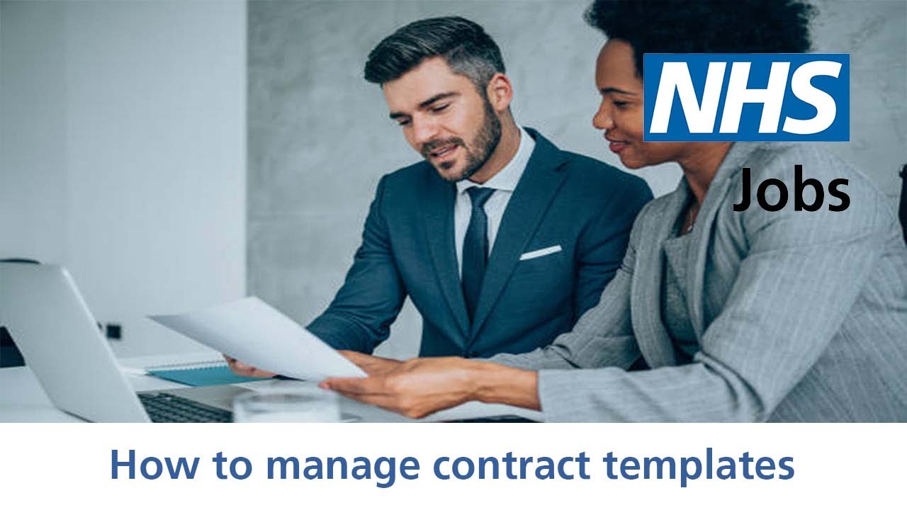 Employer - NHS Jobs - How to manage contract templates - Video - Apr 21 ...