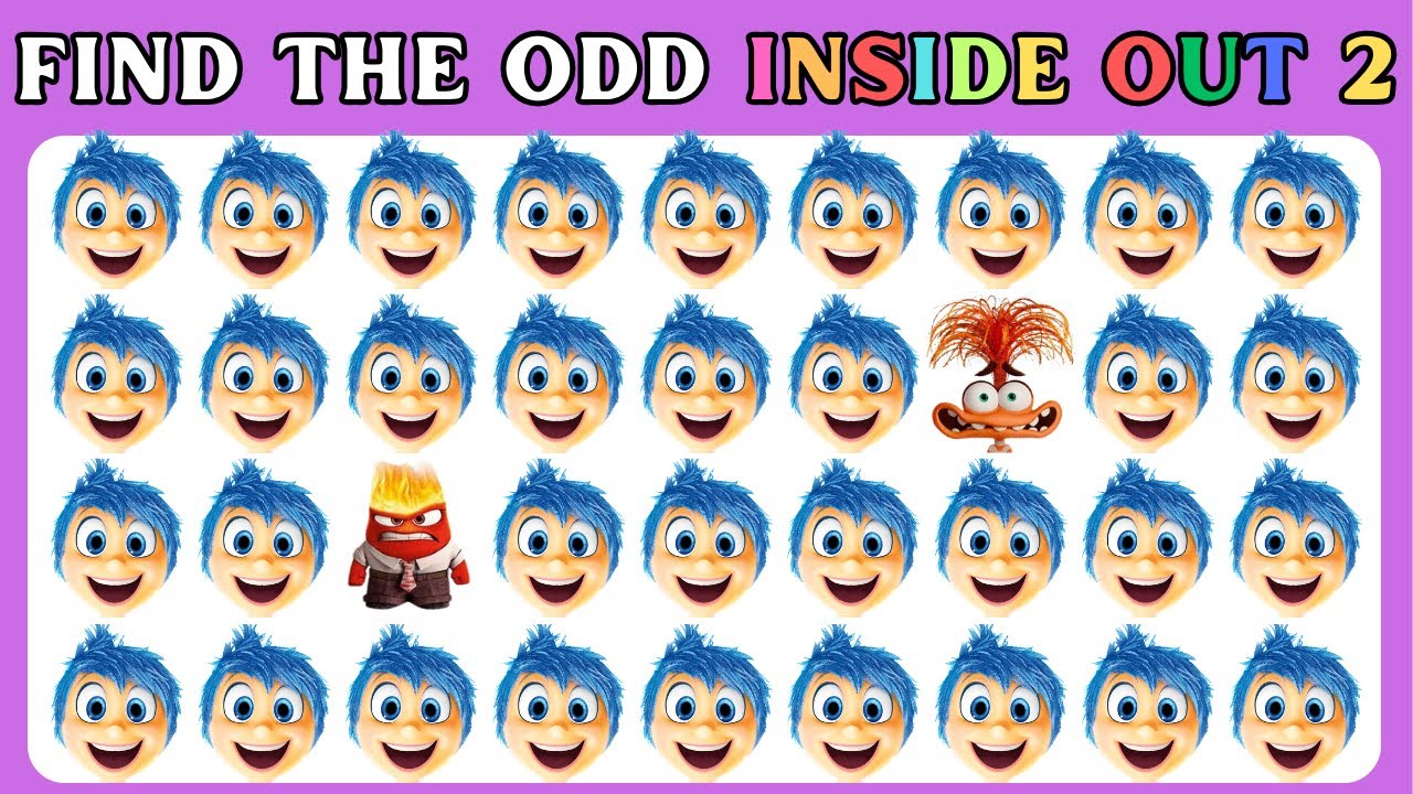 Find The ODD One Out - Inside Out 2 Edition 😠😃 | Inside Out 2 Movie ...