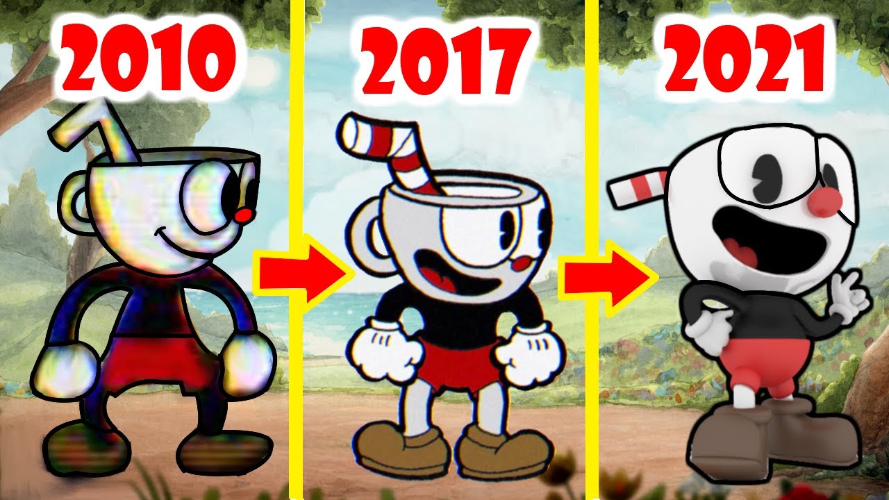 La INCREIBLE EVOLUCION de CUPHEAD 😱 (2010-2021) - YouTube