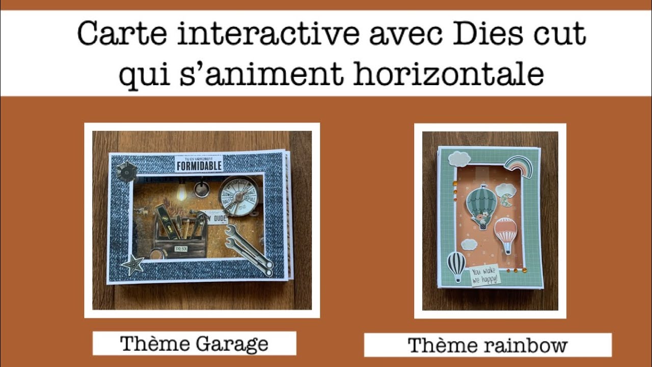 TUTO SCRAP Carte Interactive avec Dies Cut qui s’animent autre format ...