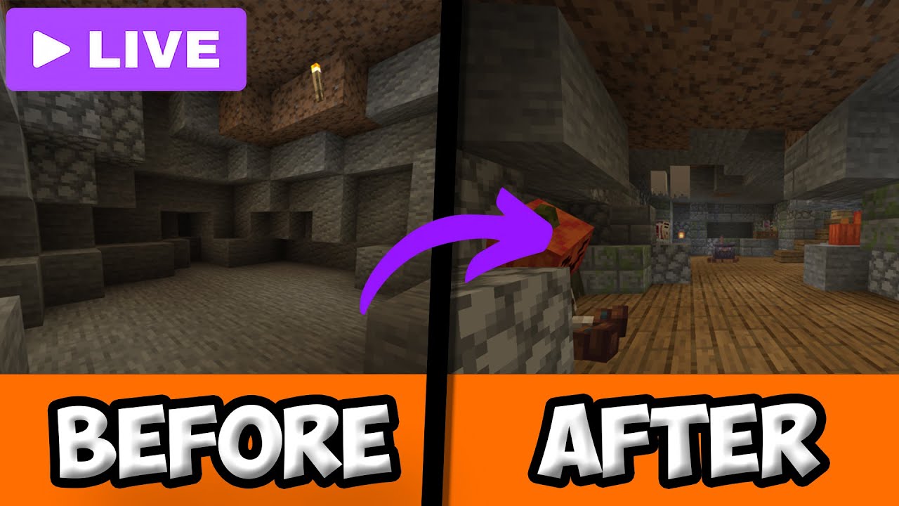 🔴 TRANSFORMING MY BASE FOR AUTUMN! Minecraft Bedrock LIVE - YouTube