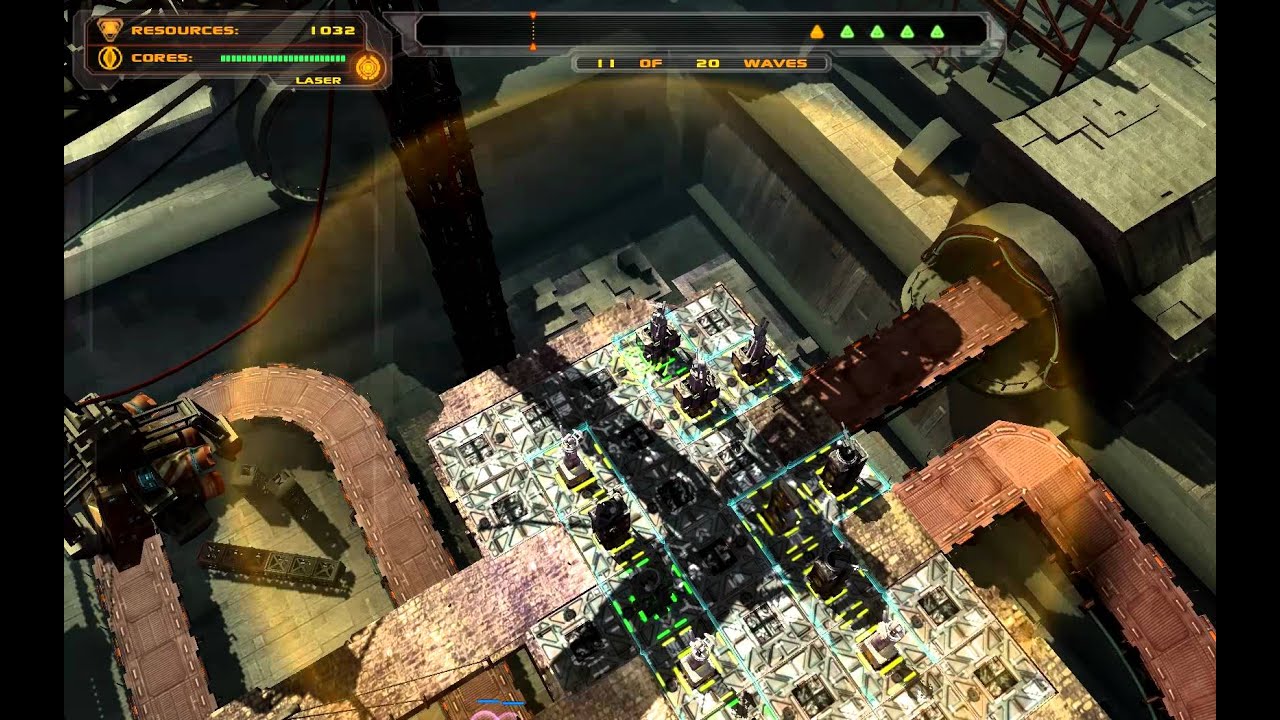 Defense Grid : Center of Power | 15 Tower Limit | Gold - YouTube