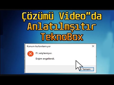 Harddisk Erişim Engellendi Hatası ve Çözümü