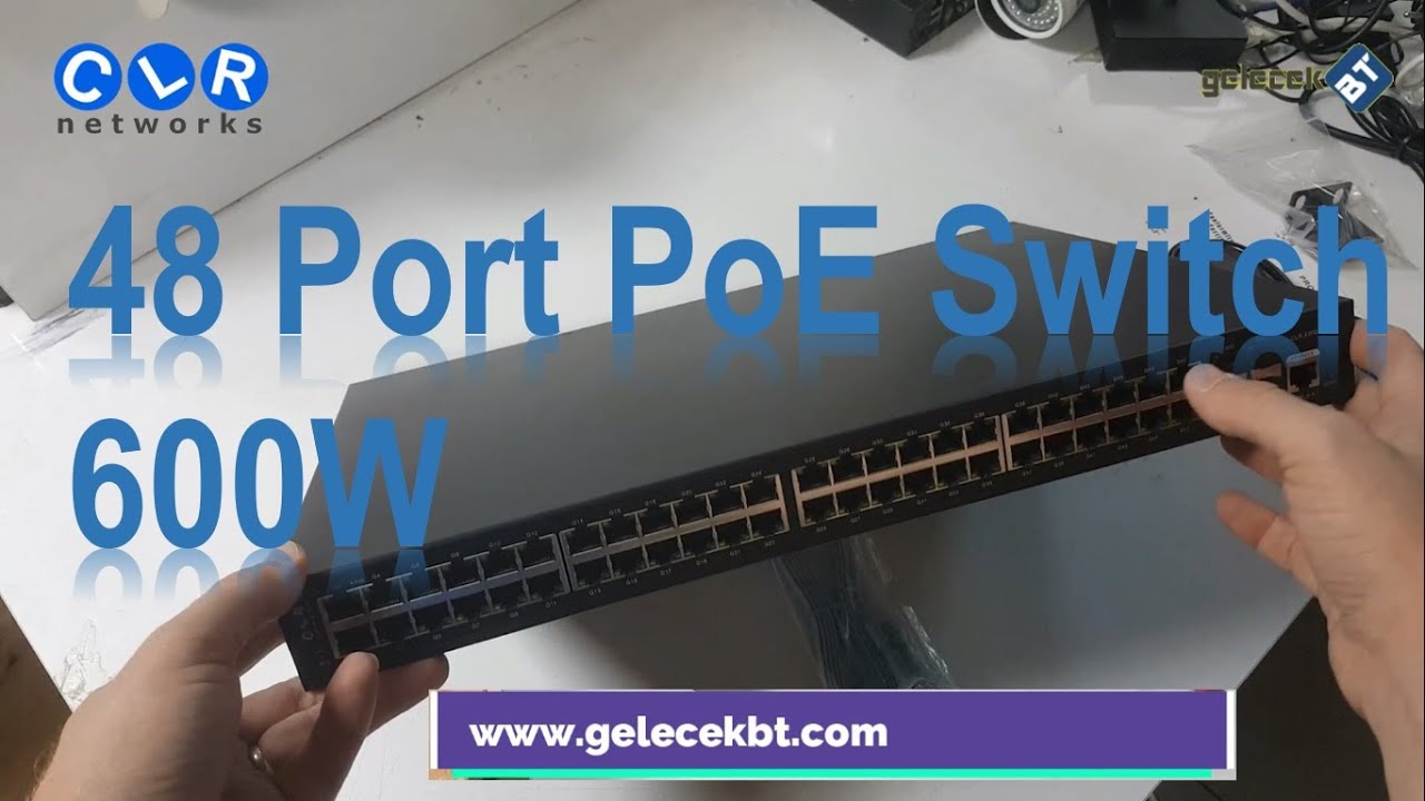 48 Port POE Switch CLR-SWG-4804P - YouTube