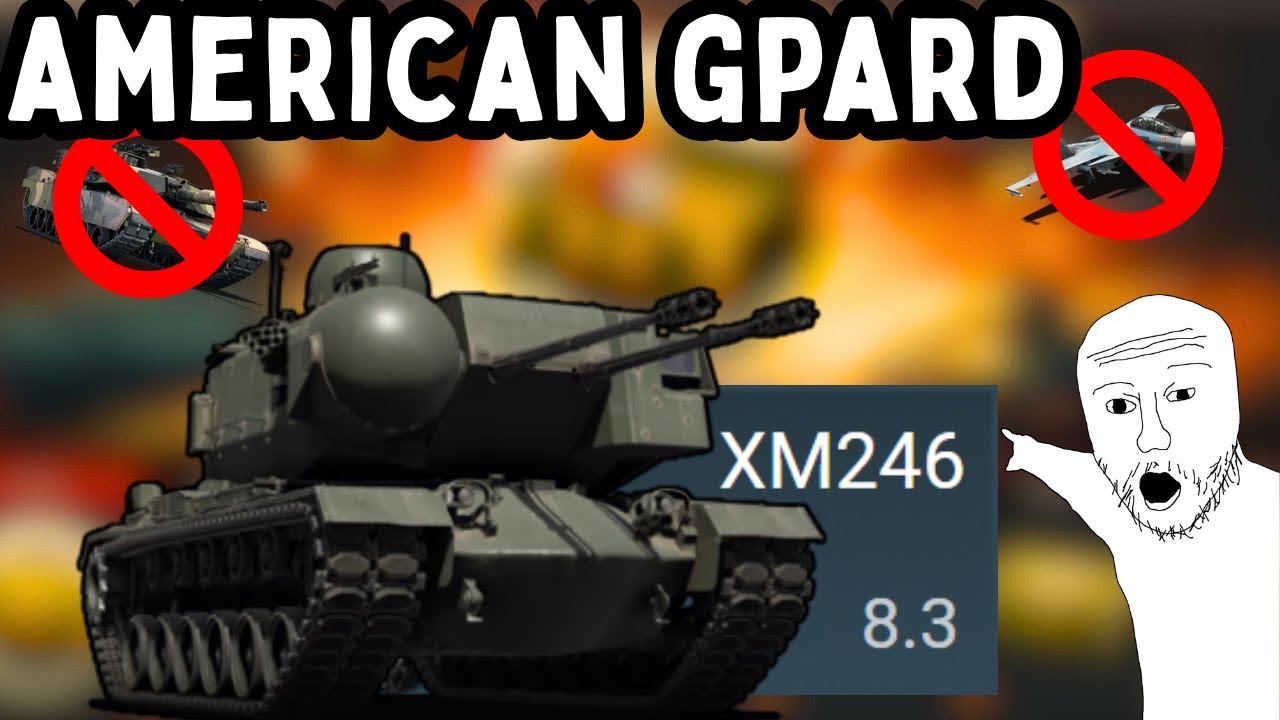 XM246 Anti everything tank | The American Gepard - YouTube