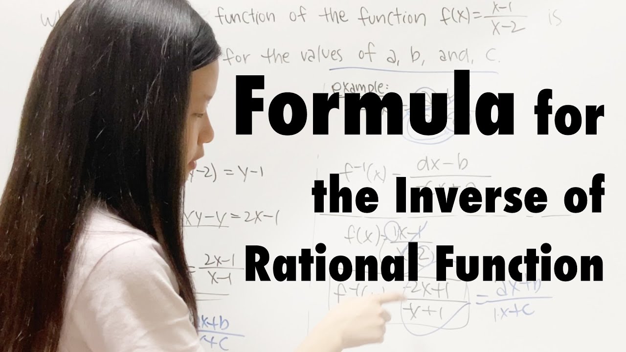 Formula for the Inverse of Rational Function - YouTube