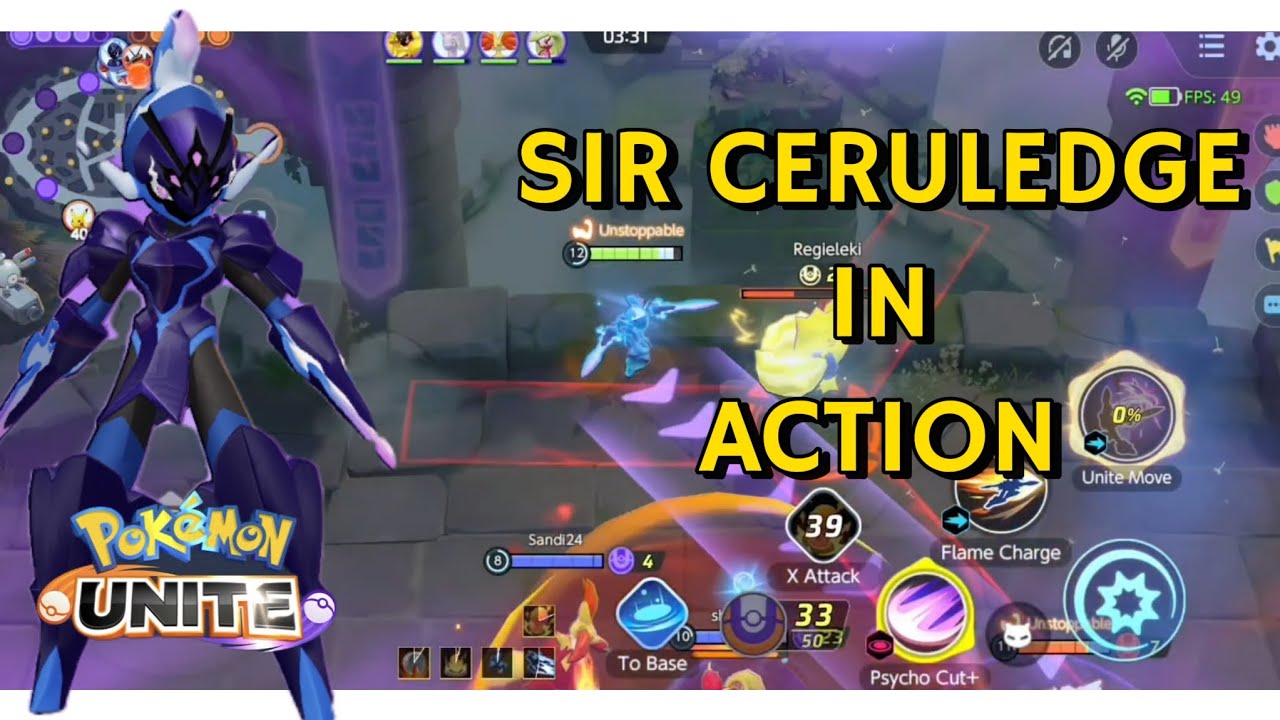 Ceruledge in Action || Pokemon Unite Gameplay || - YouTube