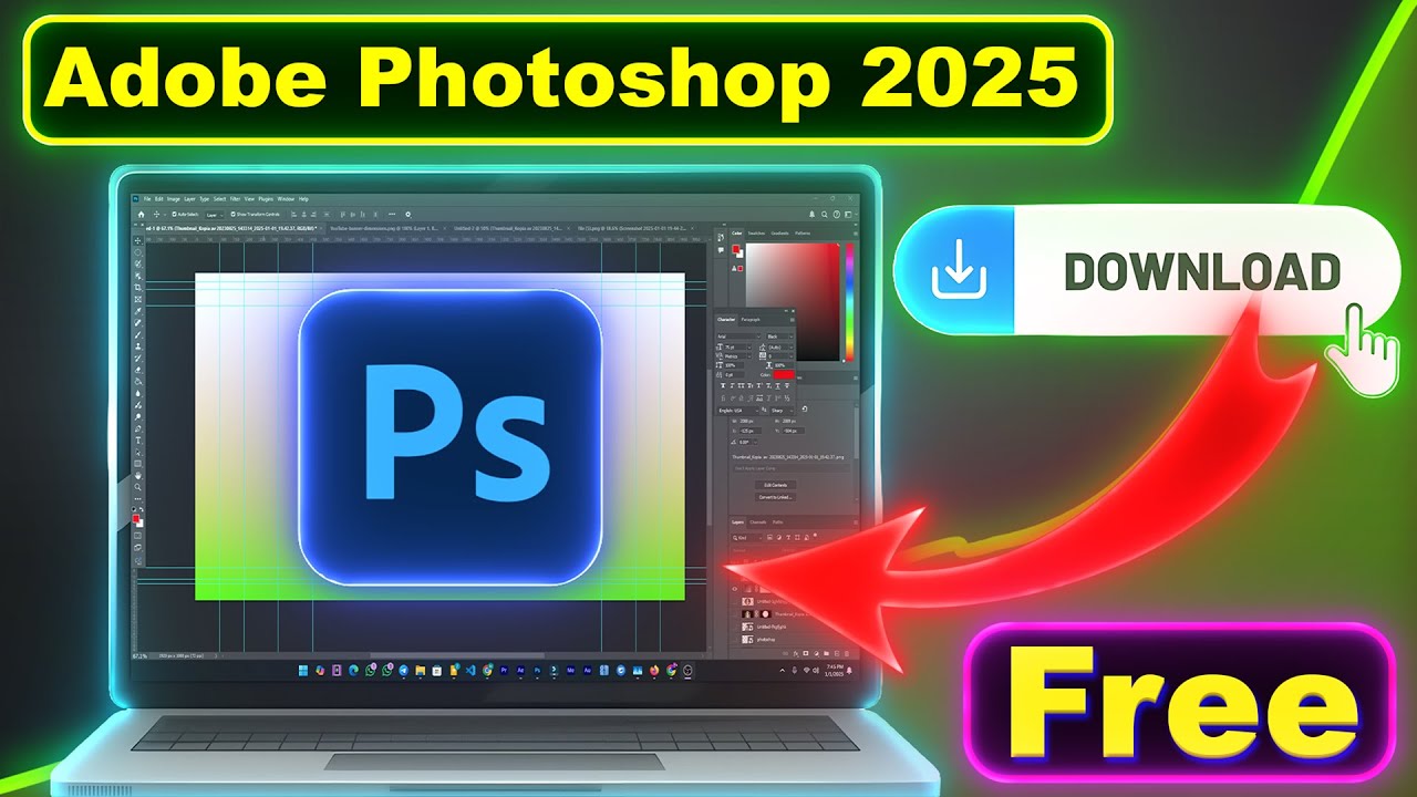 Adobe Photoshop Download & Install Free | PC Laptop Legal Method - YouTube