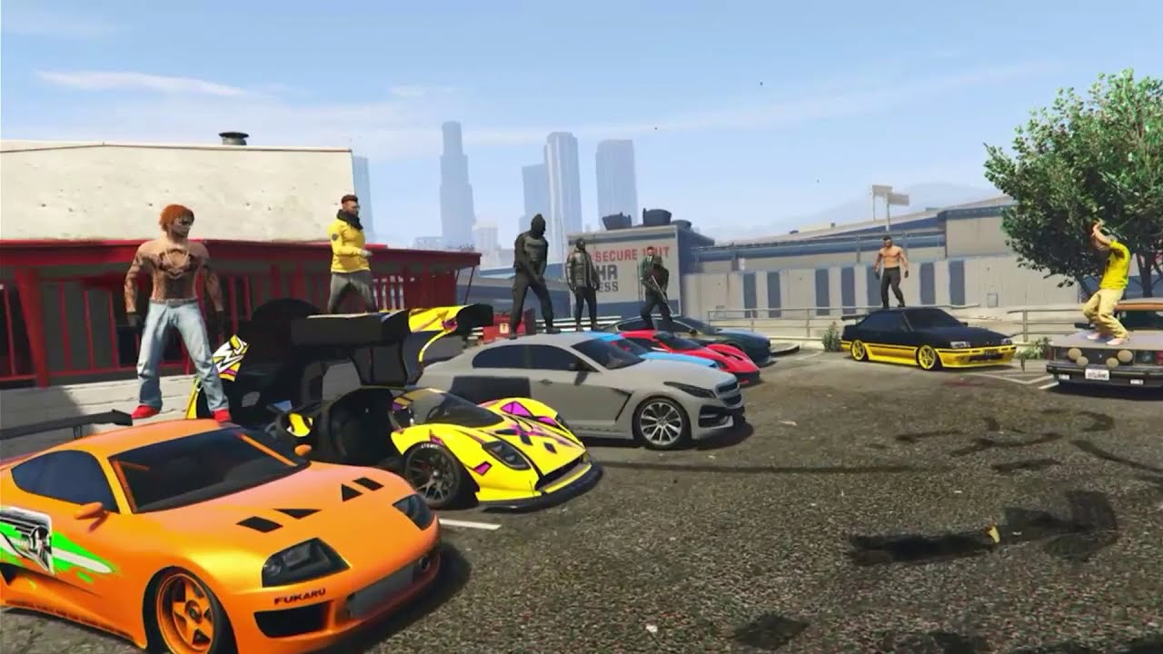 GTA 5 Small CINEMATIC- Car Meet before Christmas - YouTube