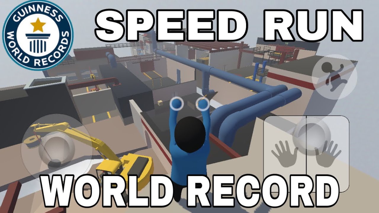 HUMAN FALL FLAT MOBILE WORLD RECORD SPEED RUN - YouTube