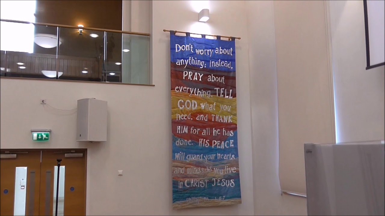 Colourful Applique Banner Orangefield Presbyterian Church Belfast - YouTube