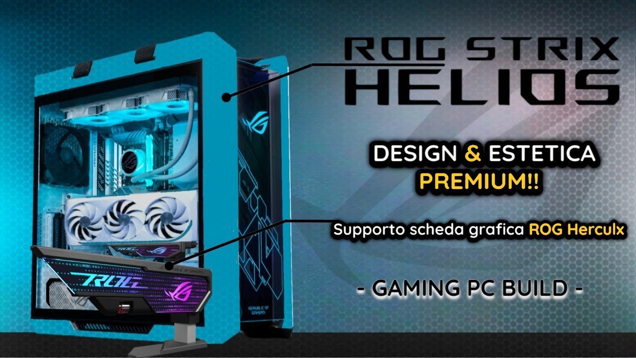 DESIGN UNICO! ROG Strix Helios White Edition , Gaming PC Build, Ryzen 7 ...