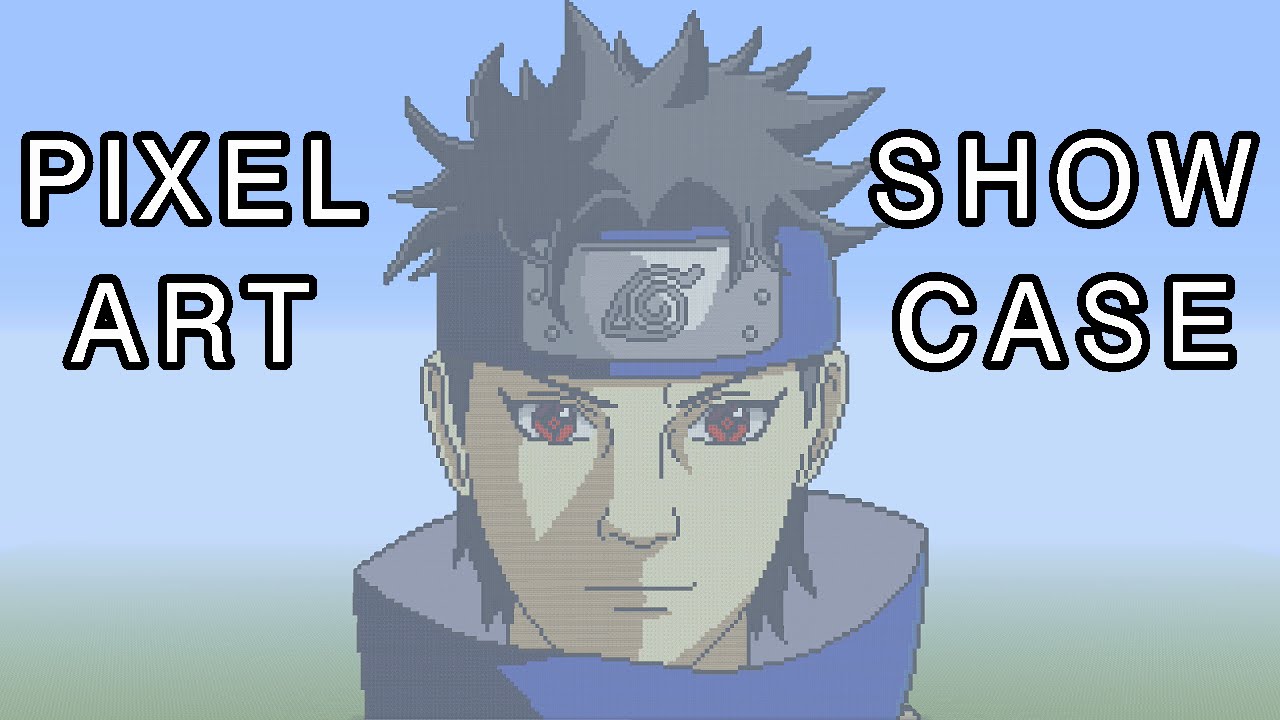 Minecraft Pixel Art Showcase - Shisui Uchiha (Naruto Shippuden) - YouTube