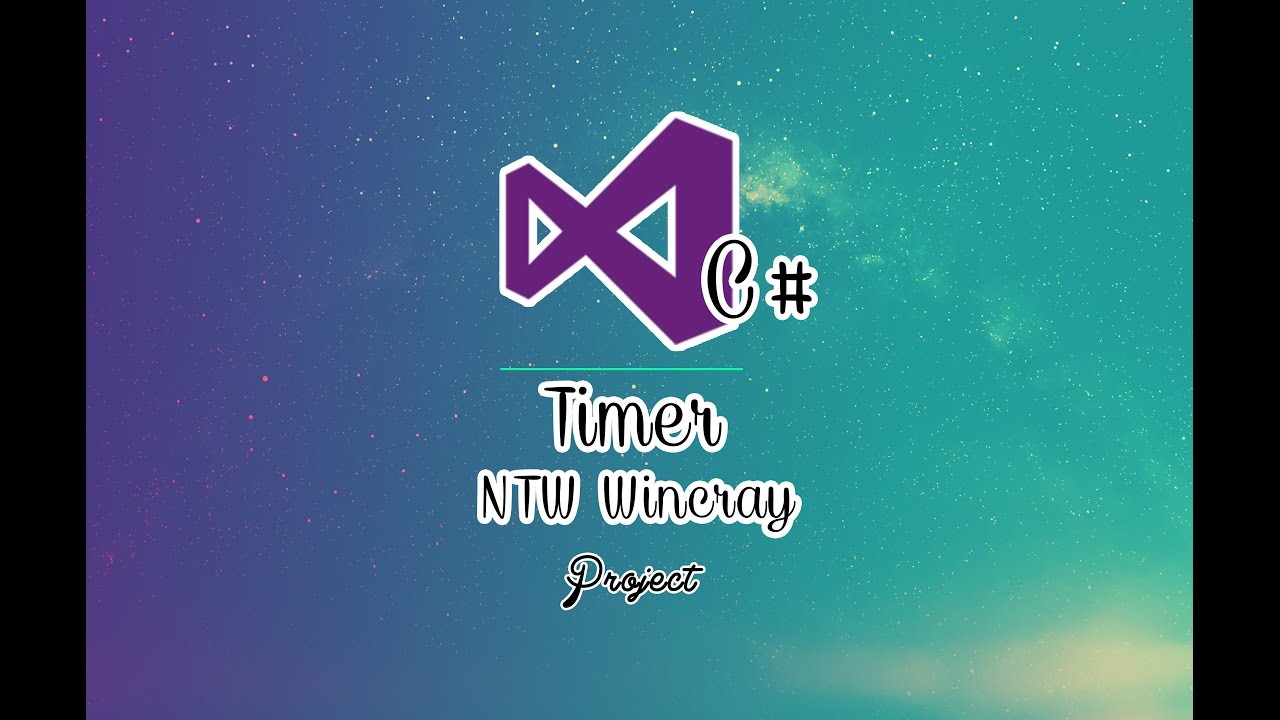 Timer en c# vb - YouTube