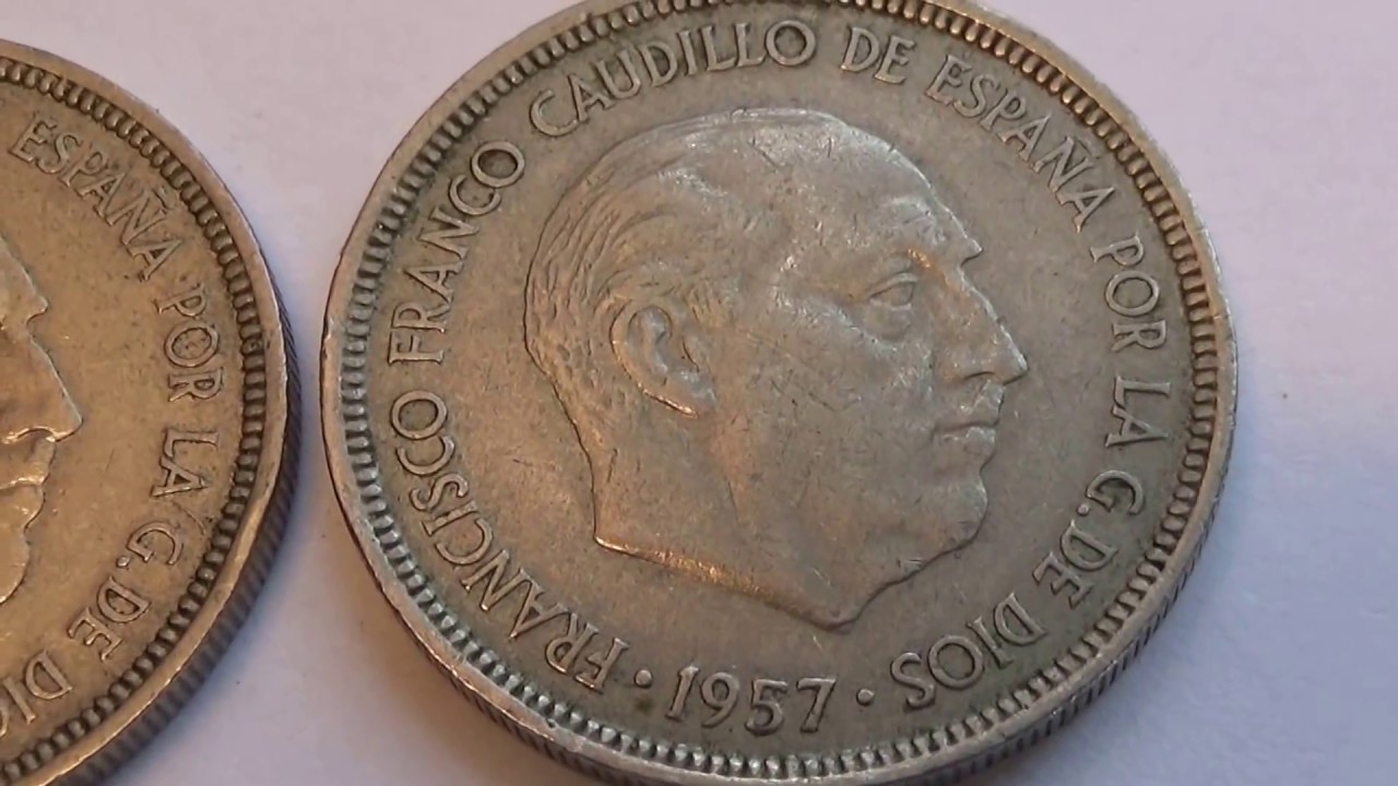 Two 1957 Five PTAS Coins YouTube two-1957-five-ptas-coins-youtube