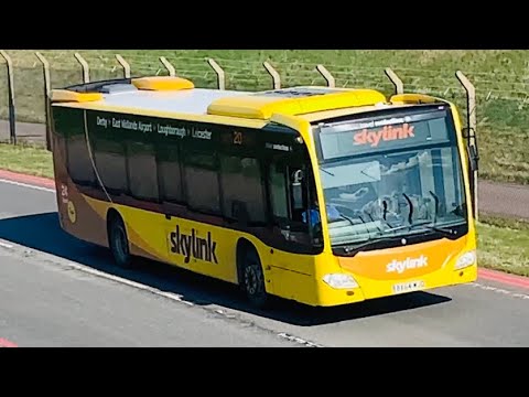 SkyLink Bus 913 From Derby To Leicester Via East Midlands Airport - YouTube