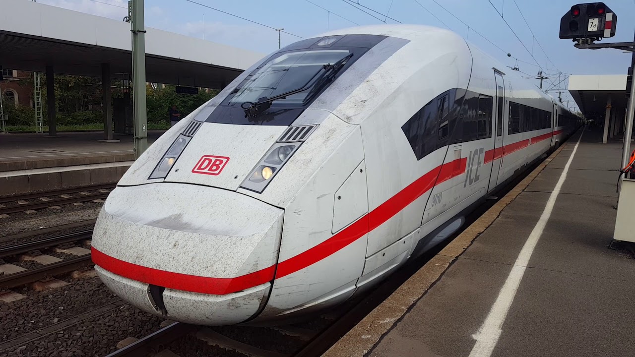 ICE 4 in Hannover Hbf: ICE973 Stuttgart Hbf - YouTube