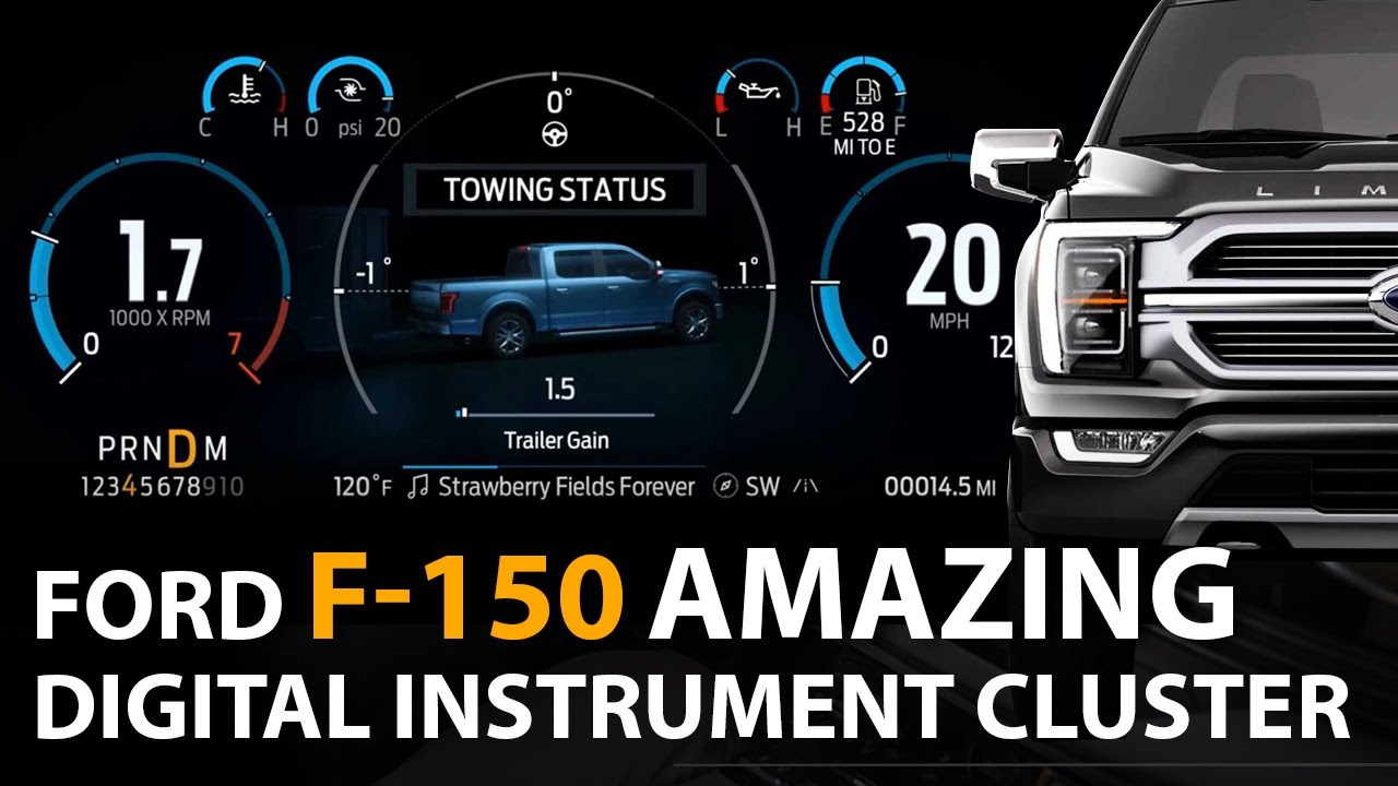 2021 Ford F-150 Amazing digital instrument cluster and SYNC 4 ...