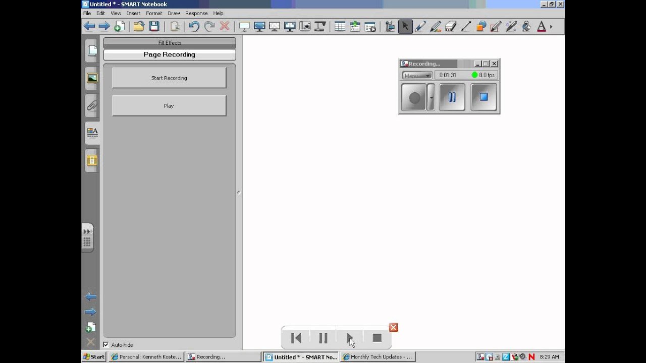 Page recording in Smart notebook - YouTube