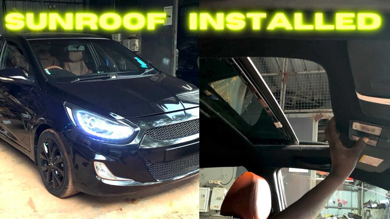 Perfectly Installed AFTERMARKET Sunroof in VERNA | Perfect like company ...