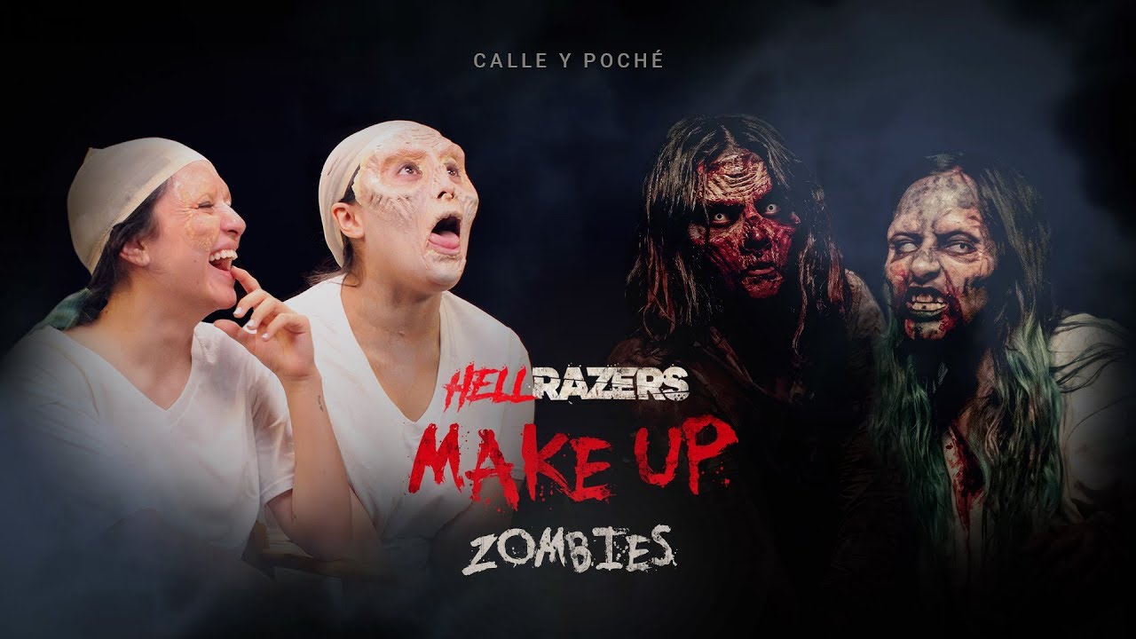 Behind #HellRazers: Calle y Poché se transforman en zombies | SFX Make ...