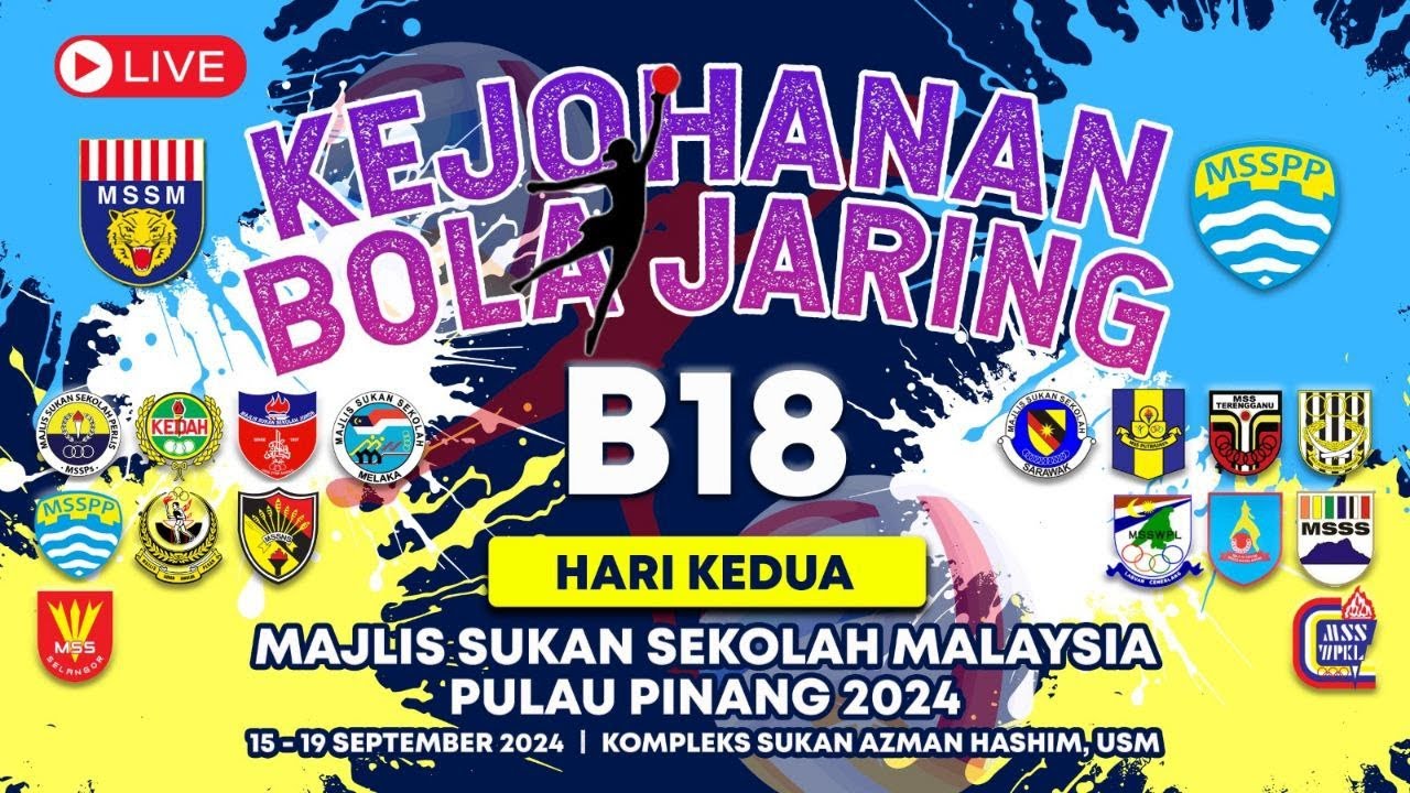 KEJOHANAN BOLA JARING MSSM 2024 | B18 | HARI KEDUA 17 SEPTEMBER 2024 - YouTube