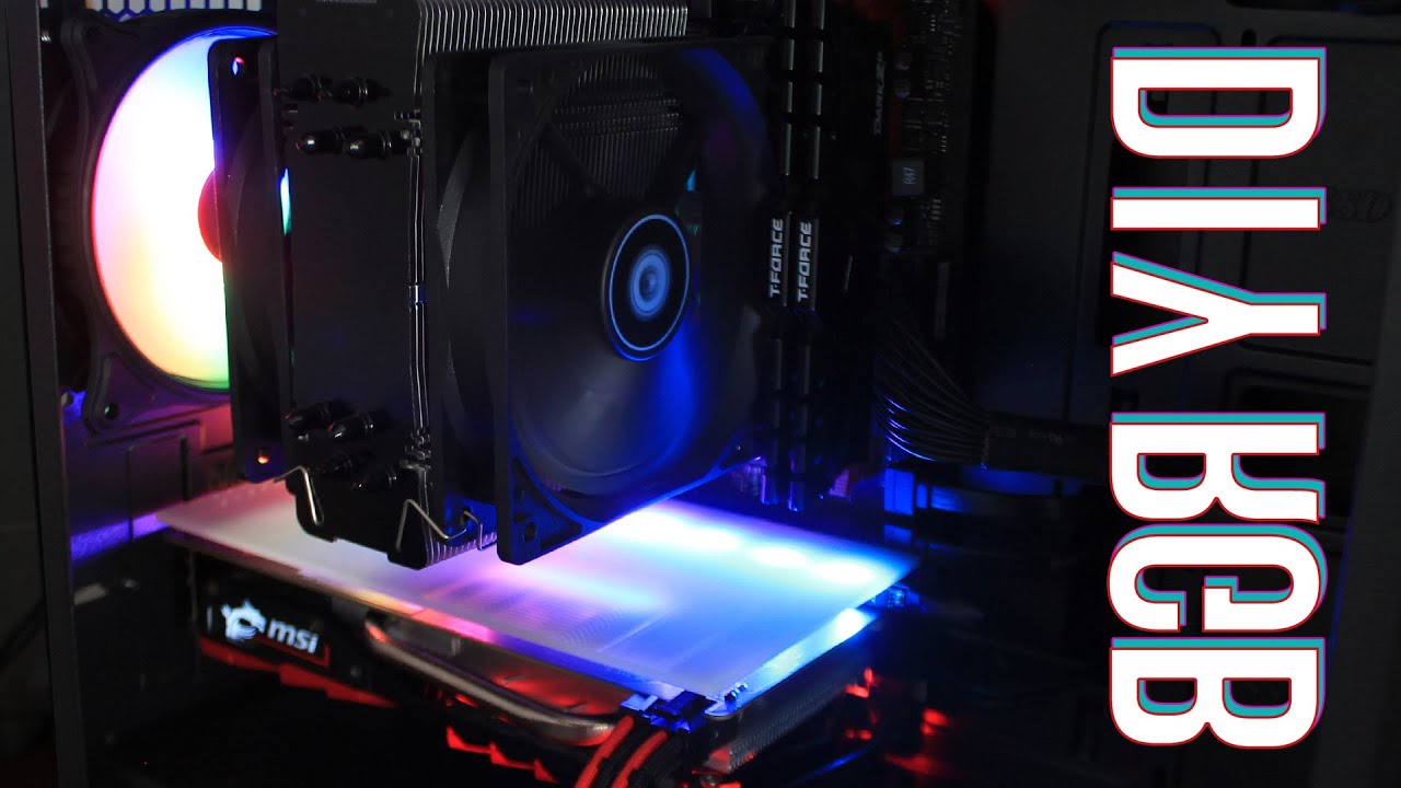 Membuat Backplate RGB untuk VGA Card - DIY aprinaleko - YouTube
