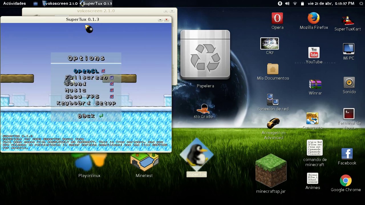 Como pasar Niveles De SuperTux - YouTube