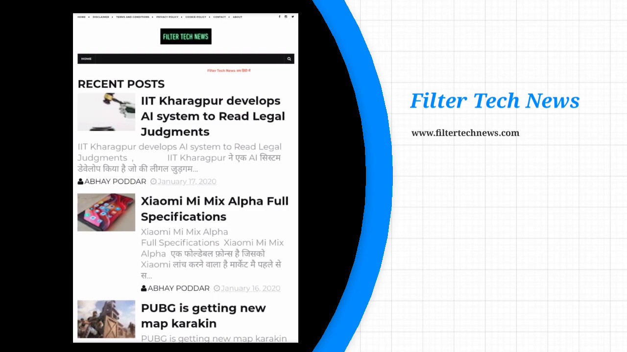Introducing Channel Official Site " Filter Tech News " - YouTube