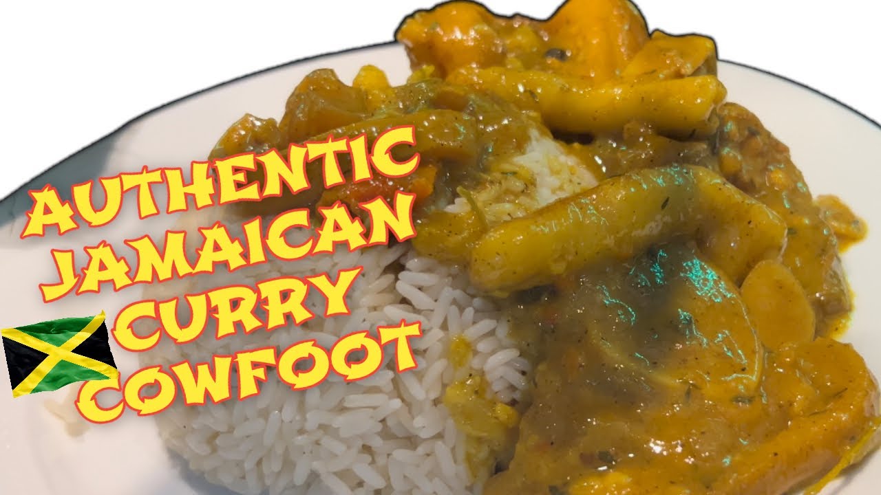 How to Make Authentic Jamaican Curry Cow Foot - YouTube