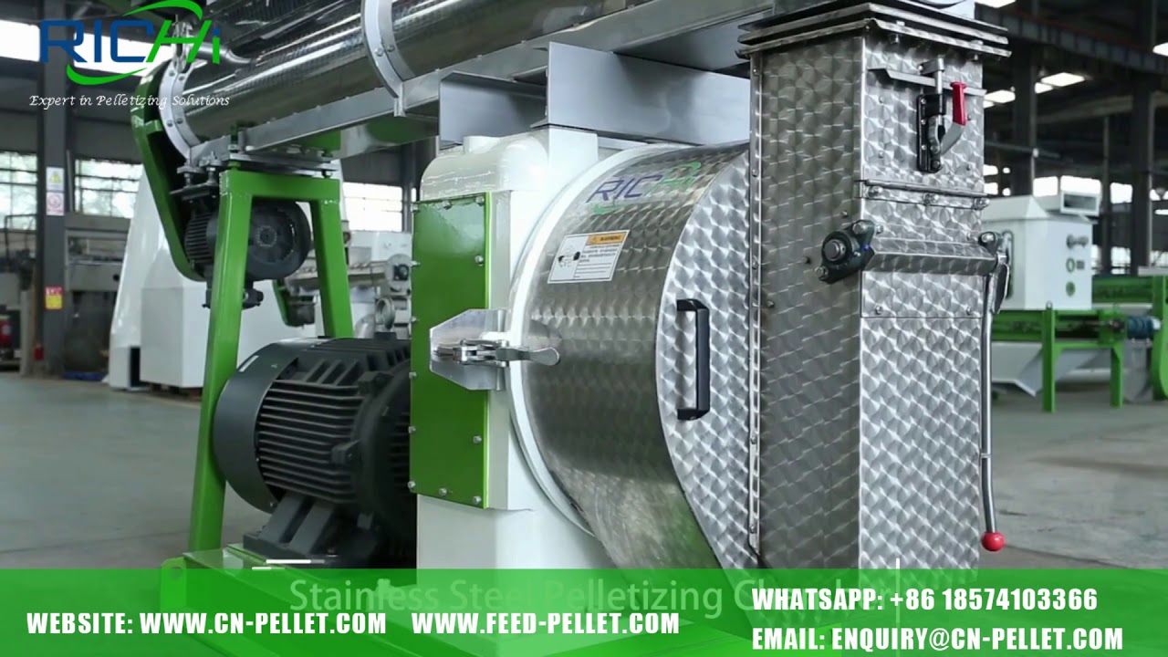 Double-layer Conditioner Chicken Feed Pellet Machine, Poultry Feed ...