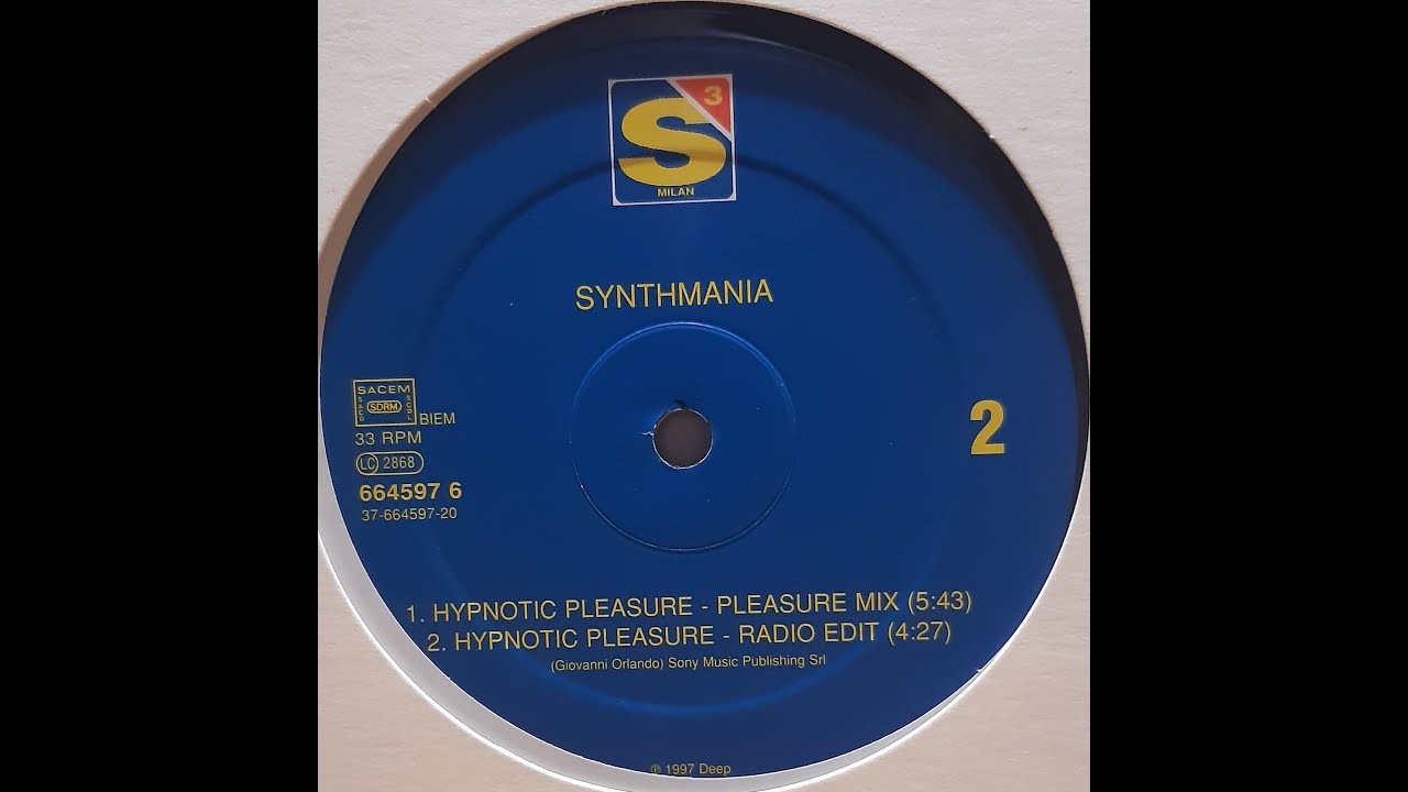 SYNTHMANIA - Hypnotic Pleasure (Radio Edit) - YouTube