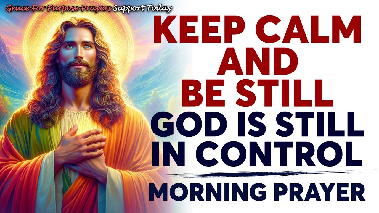 KEEP CALM and Be Still: God is Still in Control (Christian Motivation ...