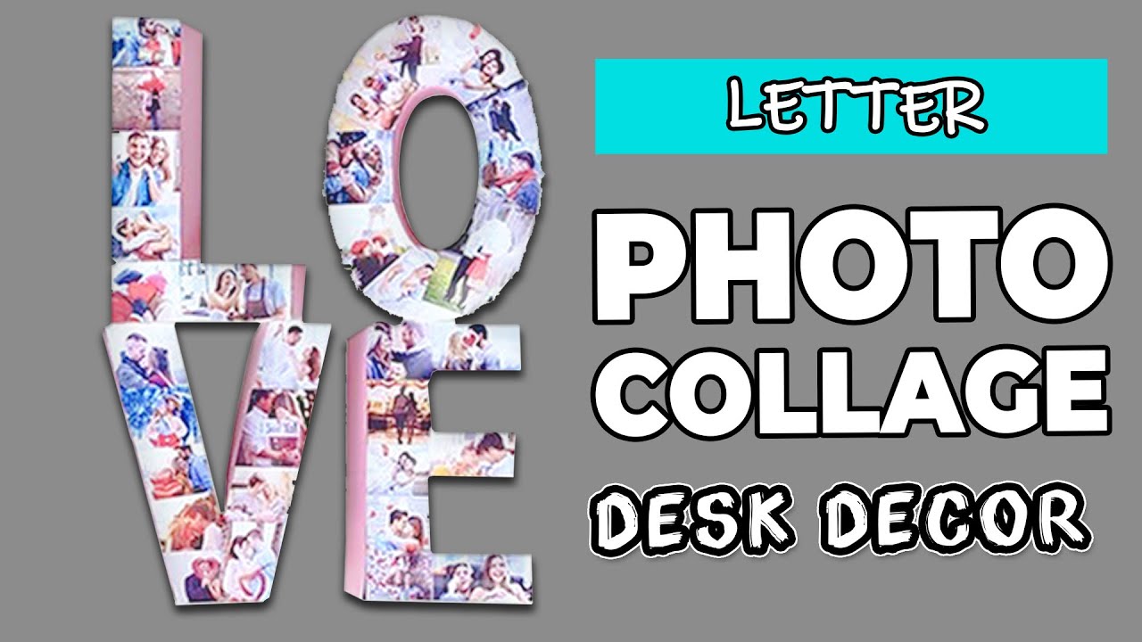 LOVE LETTER PHOTO COLLAGE ROOM DECOR IDEA FOR VALENTINE'S DAY - YouTube