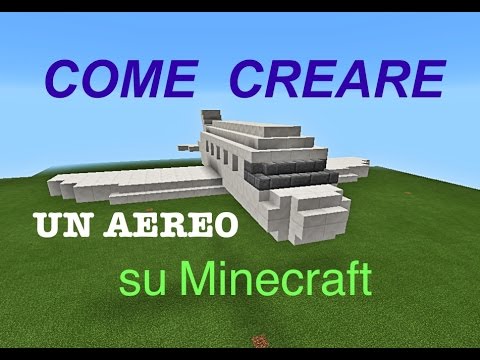 How to make an airplane/Come costruire un aereo su Minecraft - YouTube