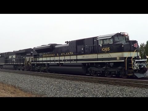 NS Train 334 with Heritage Unit 1065 1 10 2014 - YouTube
