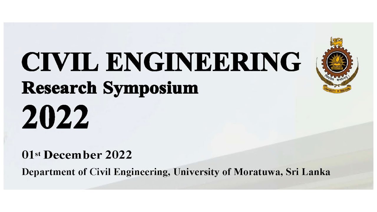 Civil Engineering Research Symposium 2022 - YouTube