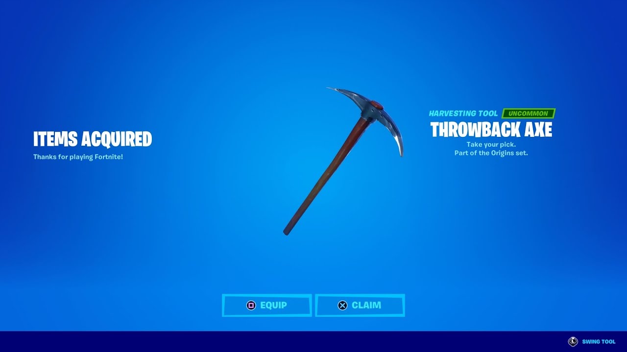 How to get OG default pickaxe early in fortnite - YouTube