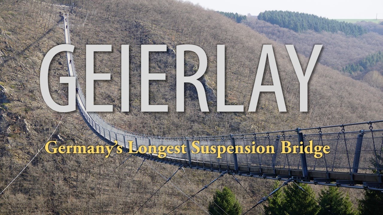 The GEIERLAY BRIDGE | Longest Suspension Bridge in Germany - YouTube