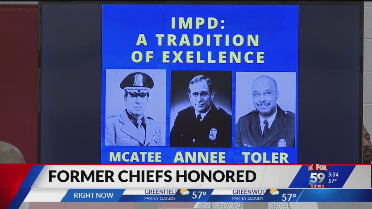 IMPD honors 3 former chiefs of police for their years of service - YouTube
