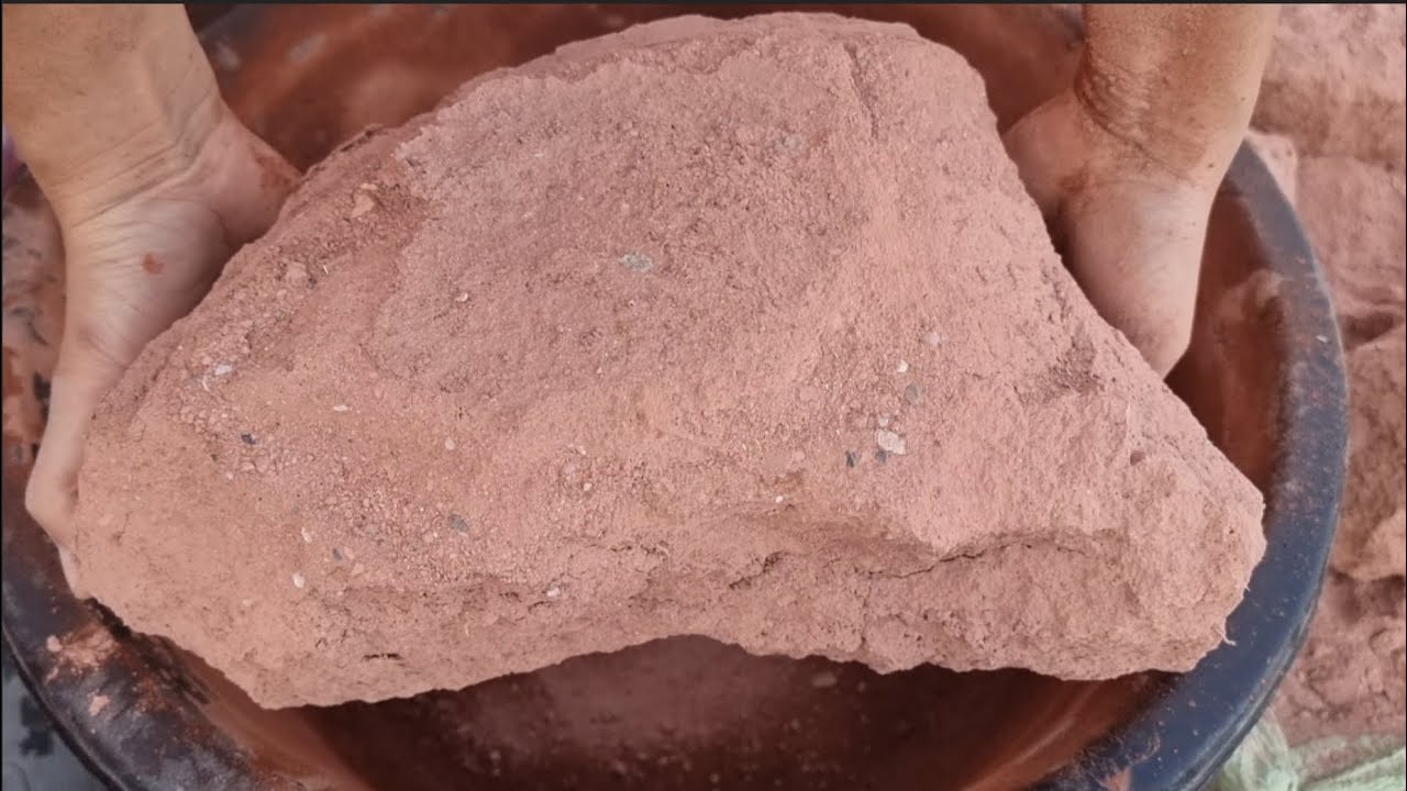 ASMR: Soft Red Clay Dry Crumbling - Extremely Satisfying, Sand ...