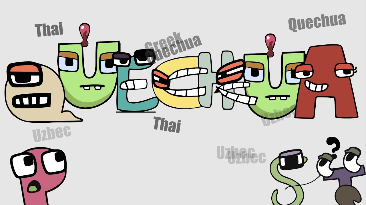 Alphabet Lore Quechua ,Greek Bagelnine, Thai, Uzbec Compilation Part 80 ...