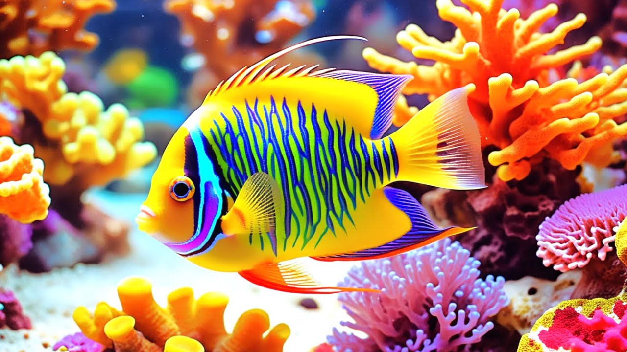 Tranquil Sea Creatures 4K 🐠 Relaxing Underwater Journey with Calming ...