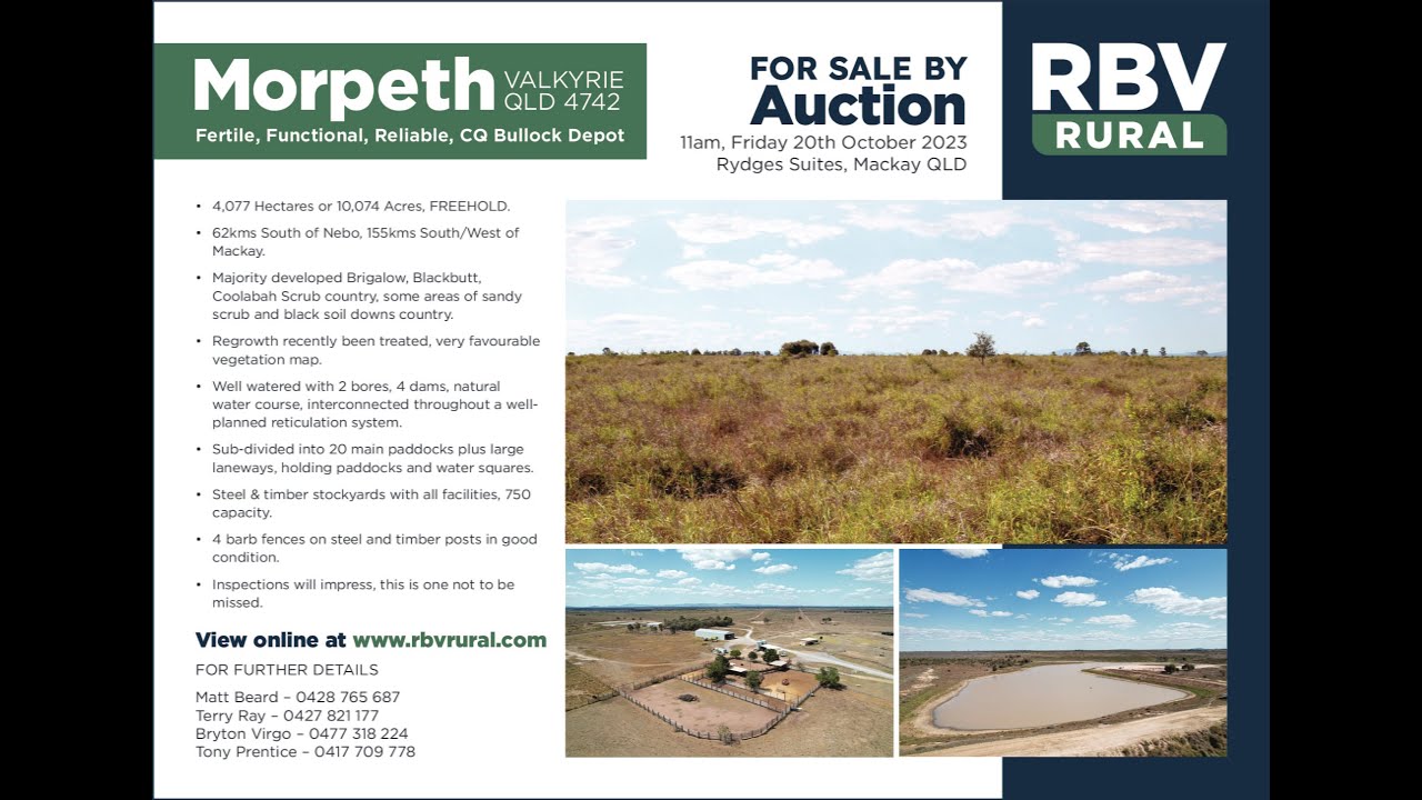Auction "Morpeth", Valkyrie, QLD 4722 - YouTube