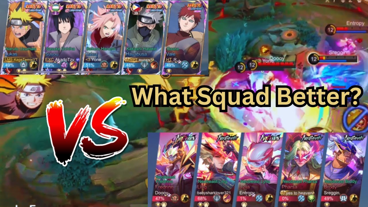 All NEW Naruto Collab Skins Vs All Neobeast Skins! - Best Squad Skin ...