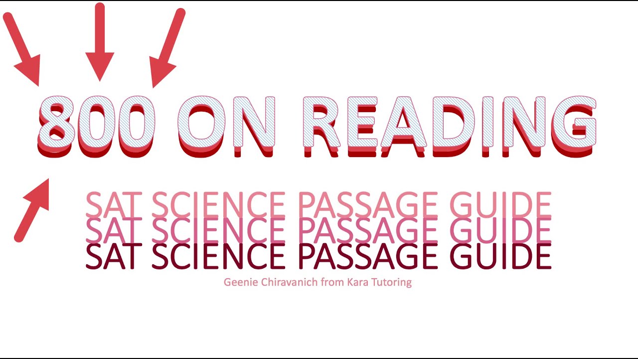 PERFECT SCORE ON READING SAT // Science Passage Guide - YouTube