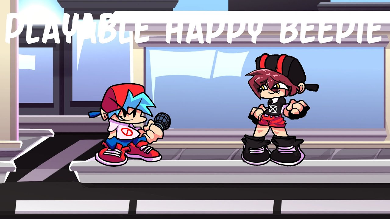 Friday Night Funkin' - Playable Happy Beepie Mod - YouTube