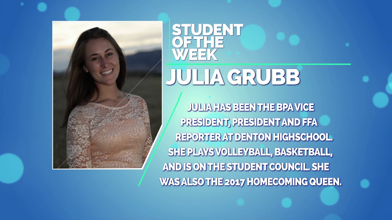 Student Of The Week: Julia Grubb - YouTube