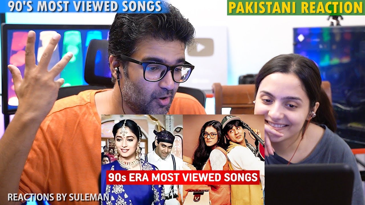 Pakistani Couple Reacts To 90s Most Viewed Indian Songs Top 50 90s